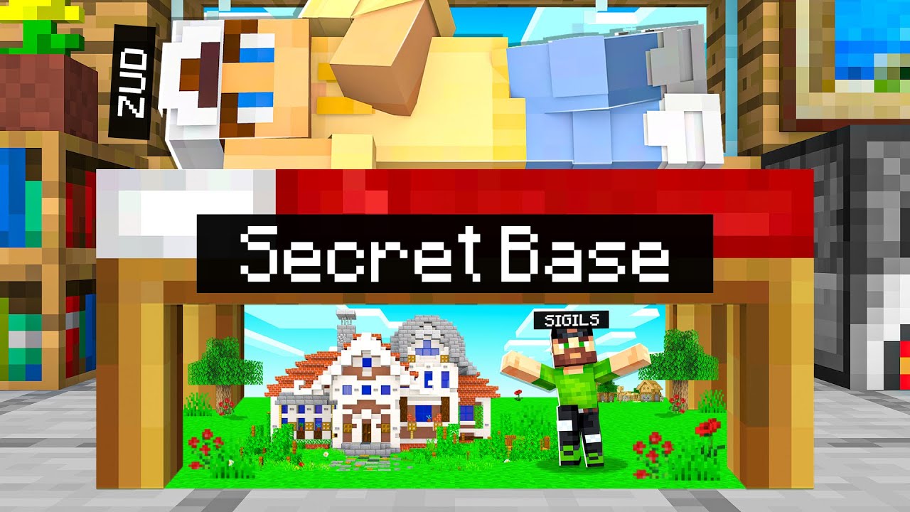 Building a SECRET BASE in His Base in Camp Minecraft - YouTube