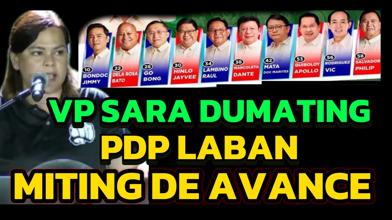 VP SARA DUTERTE DUMATING SA MITING DE AVANCE NG PDP LABAN DUTER10 # ...