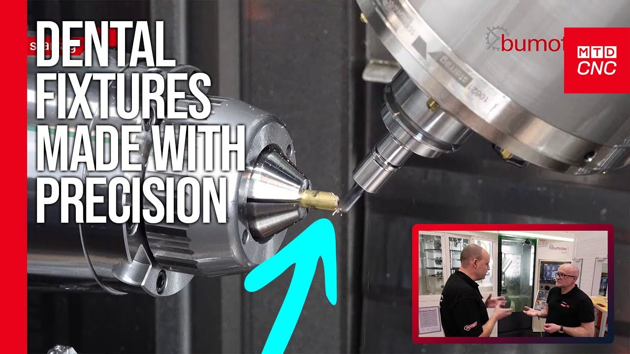Precision machining dental implants on the Bumotec 191neo from Starrag ...