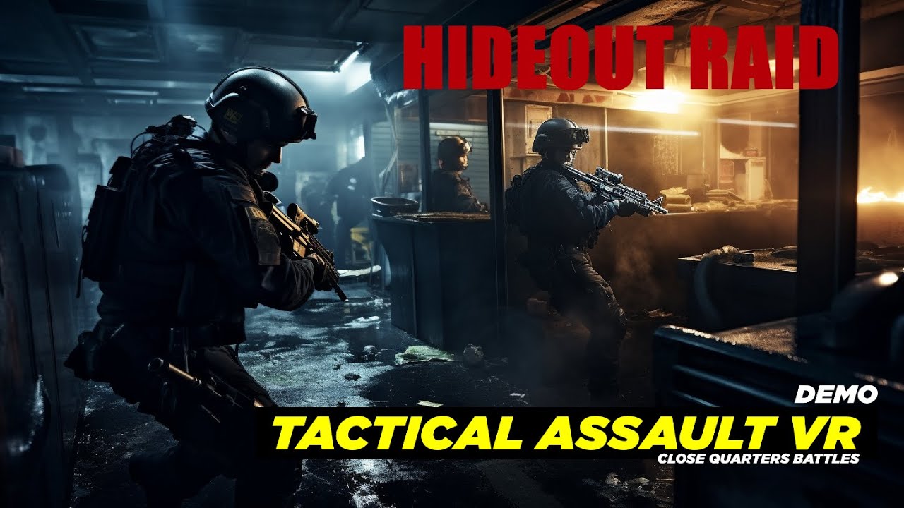 Milsim Gamers Raiding Hideout in Virtual Reality - YouTube