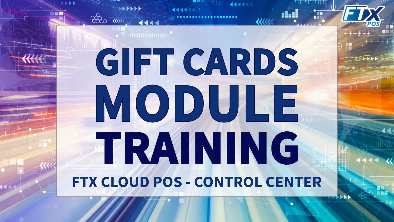 Gift Cards Module in Control Center (FTx POS Training) - YouTube