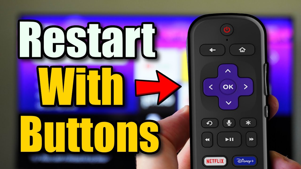 How to Restart using only Remote using Remote Combination on ROKU TV ...