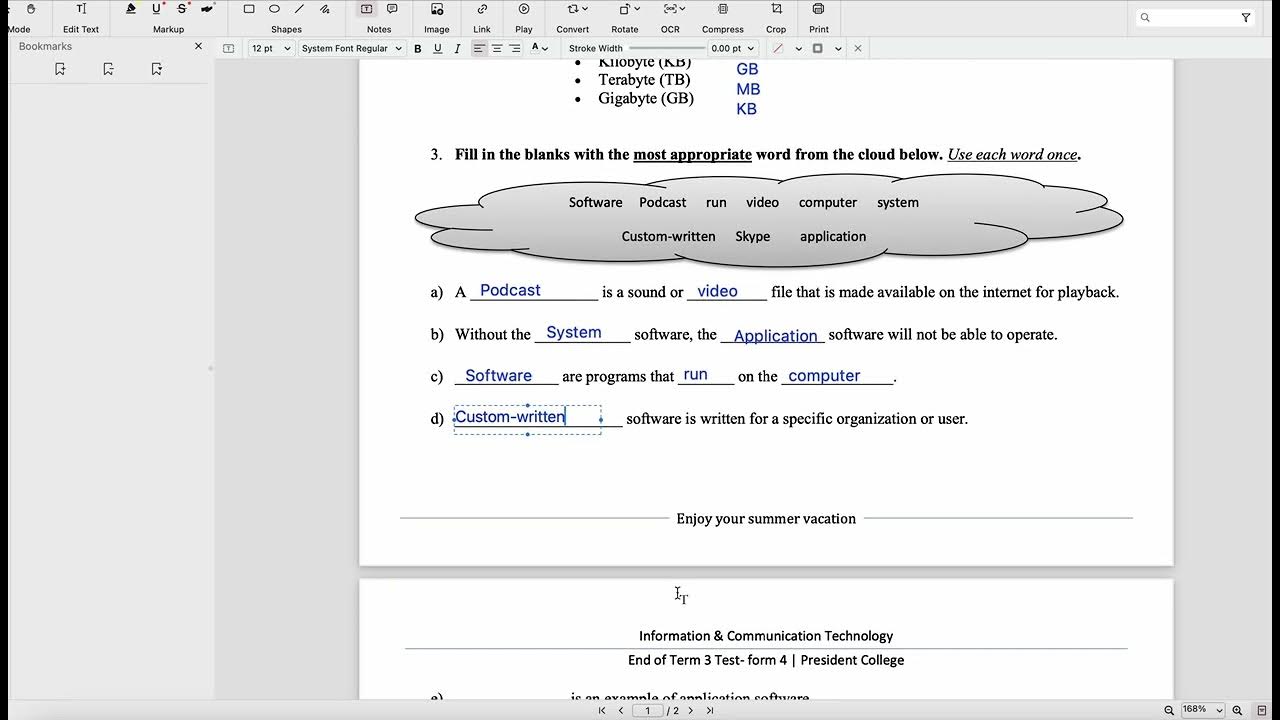 EOT Exam Answers - YouTube