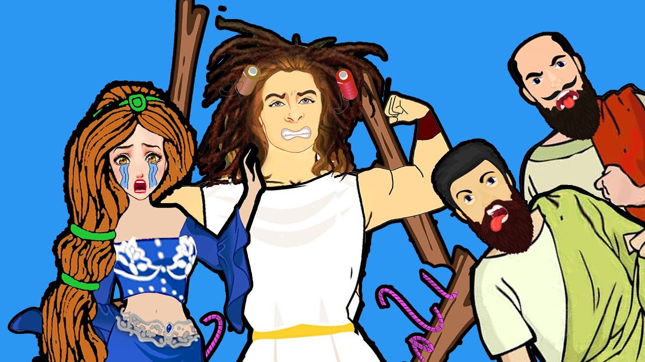 PAPER DOLL DRESS-UP, SAMSON AND DELILAH BIBLE STORY - YouTube