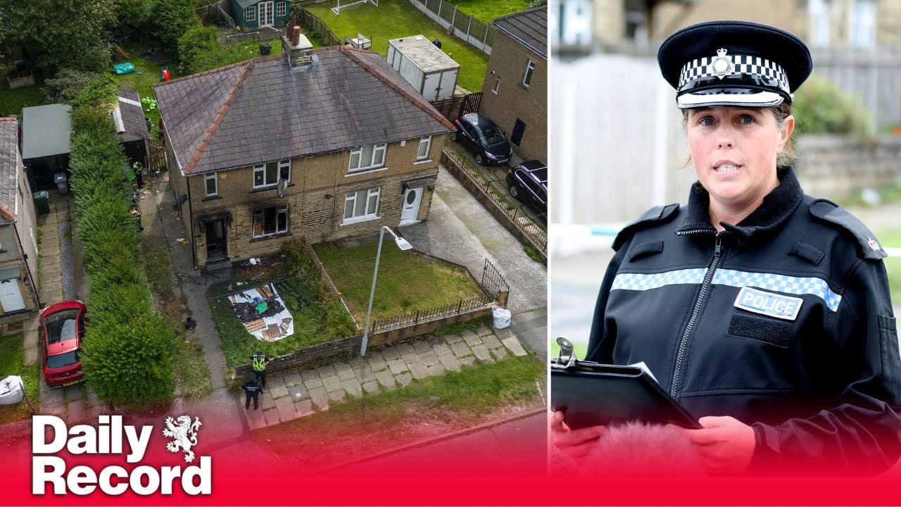 Mother and three children who died in Bradford house fire named - YouTube