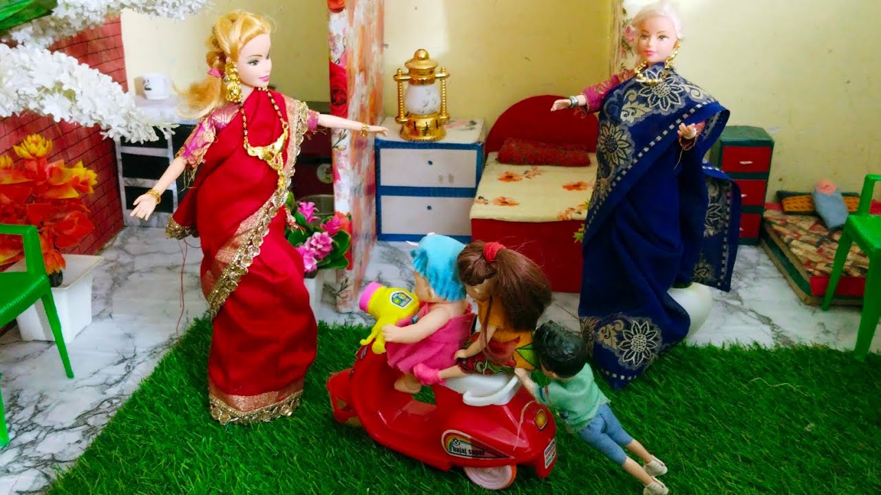 Barbie Doll All Day Routine In Indian Village/ Rekha Ki Kahani Part 46 ...