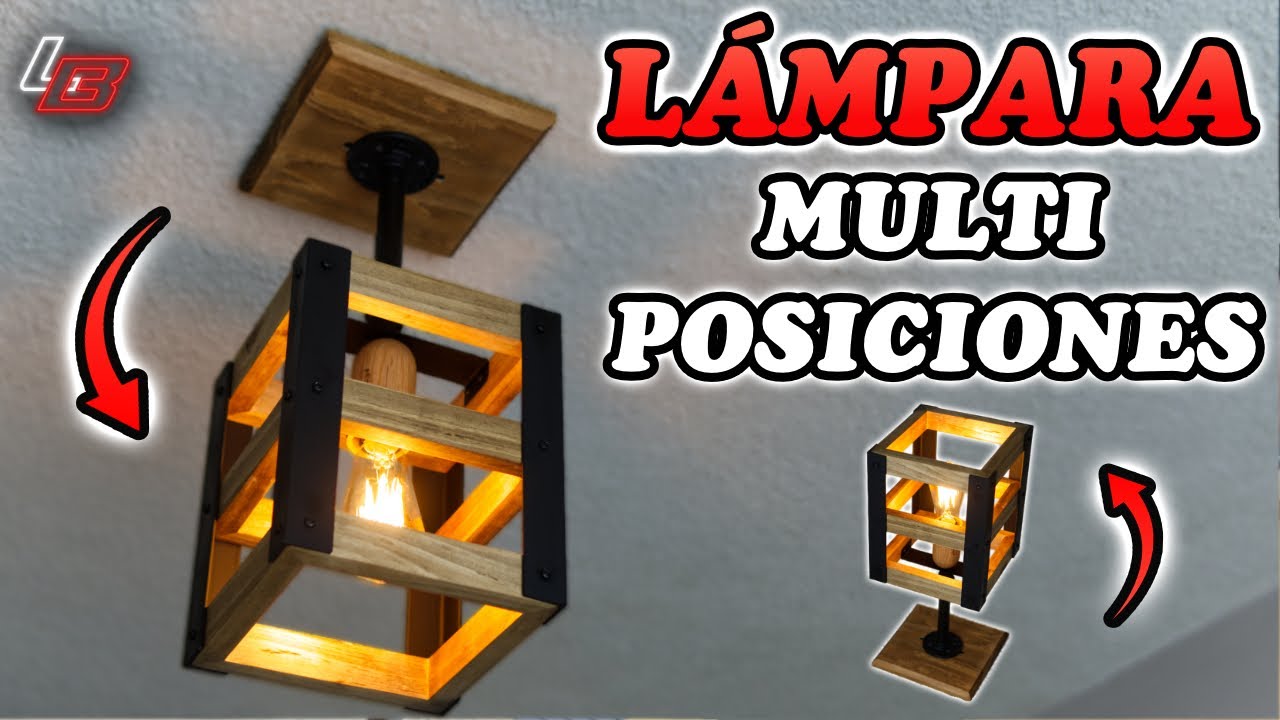 💡Lámpara con metal y madera SÚPER FÁCIL de hacer 😉👌 - YouTube
