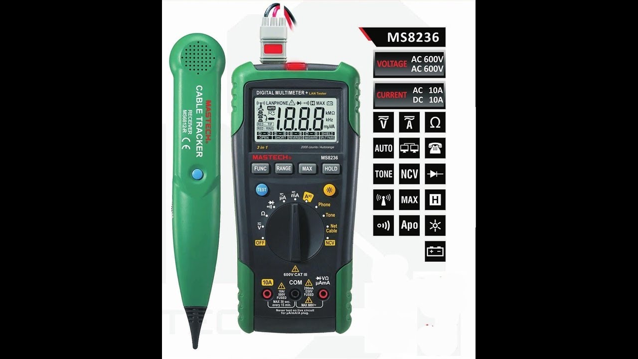 Multimeter Mastech MS8236 part 1 - YouTube