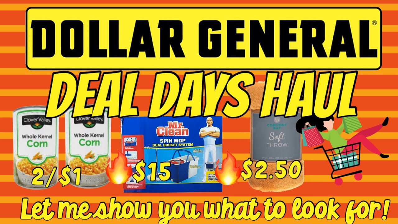 DOLLAR GENERAL HAUL & IN STORE SHOPPING, SHOP WITH ME FOR DEAL DAYS🔥 ...