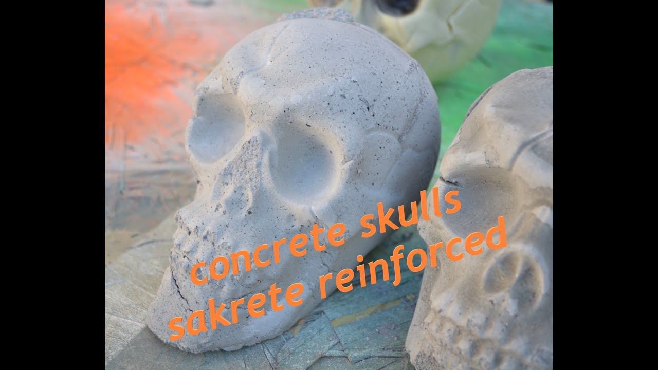 DIY Concrete skulls - YouTube