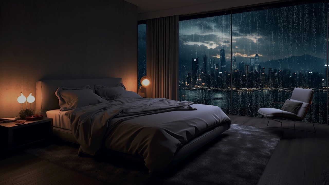 Urban Rainy Night | Calming Sounds for Sleep and Relaxation - YouTube