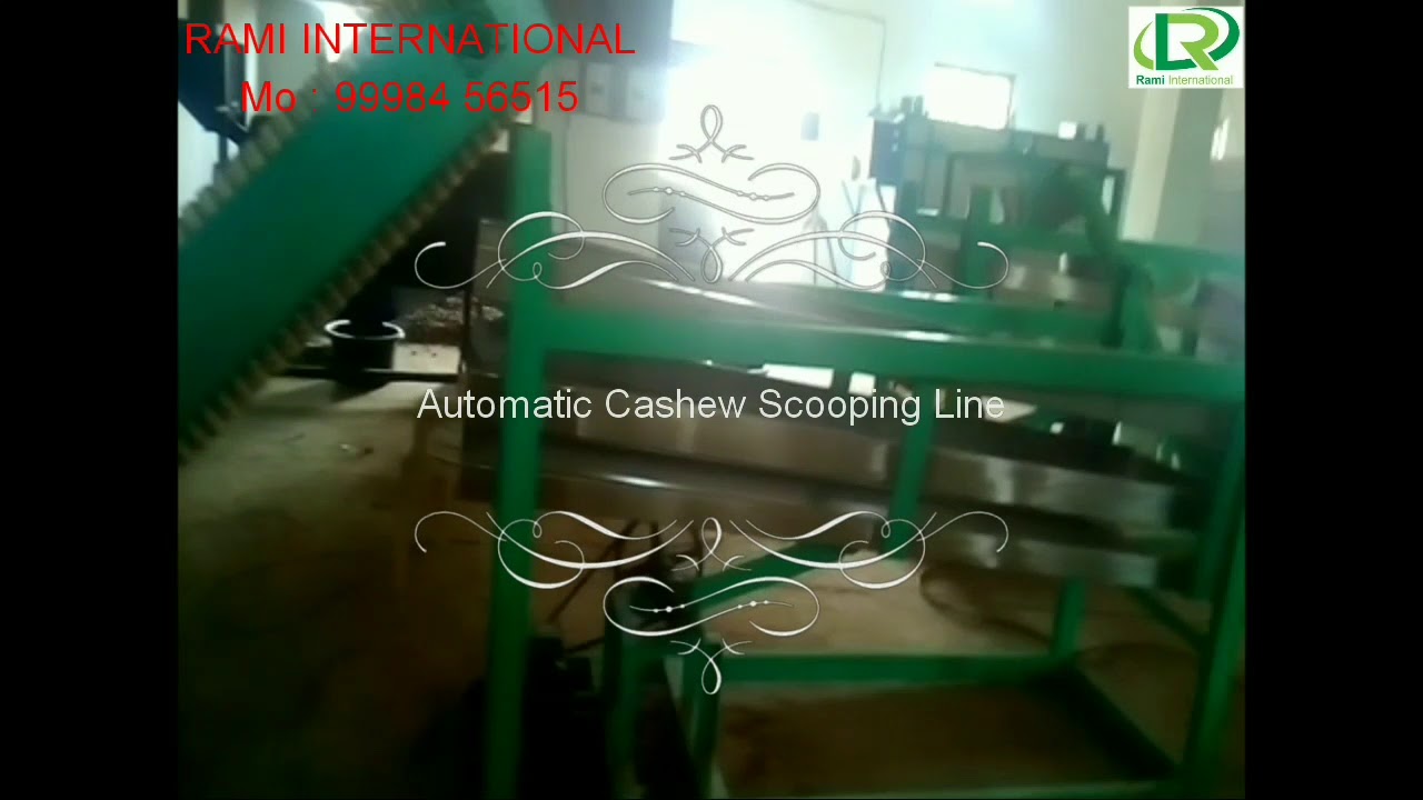 Automatic cashew scooping machine by Rami international (Mo : 99984 ...