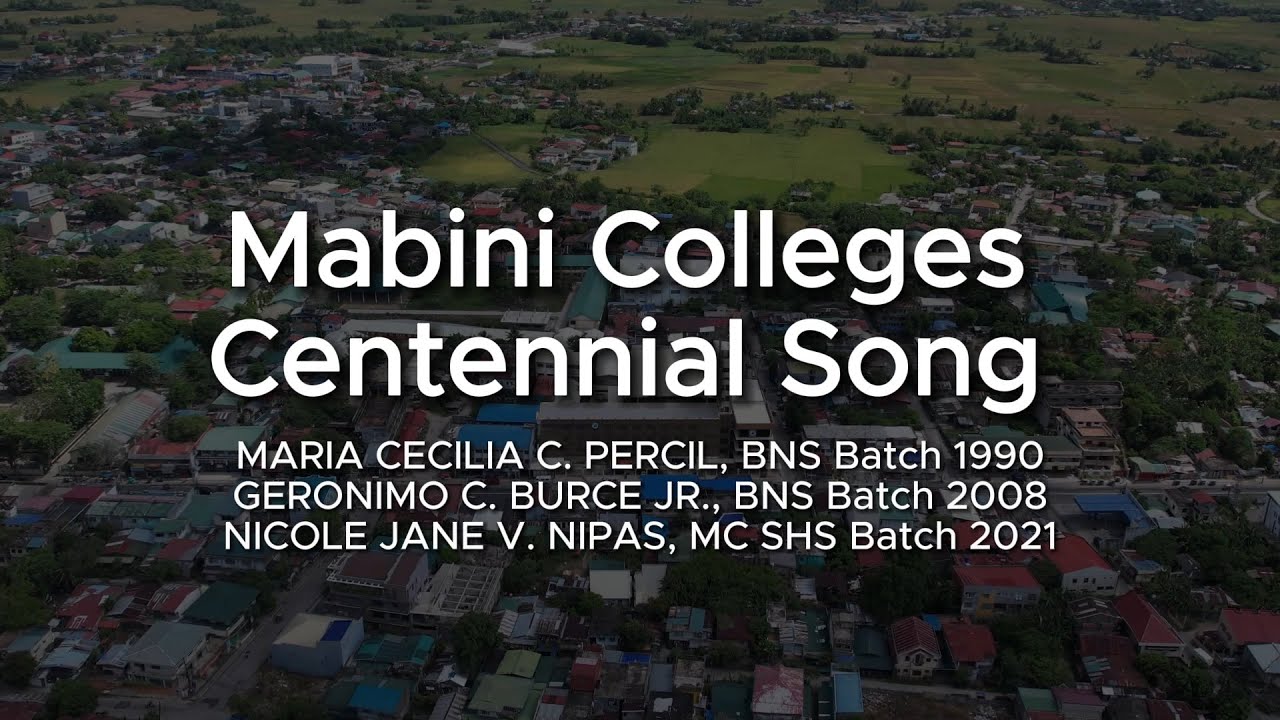 Mabini Colleges Centennial Song - YouTube