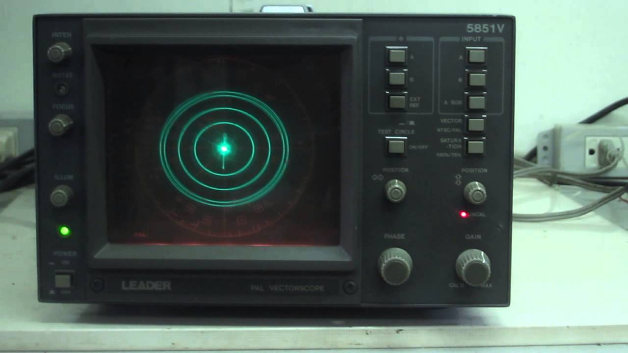 Leader 5871 Vector Scope 動作確認 - YouTube