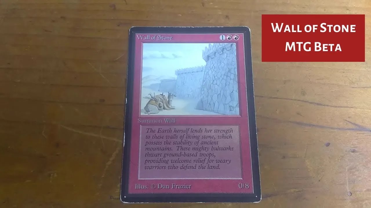 Wall of Stone from Beta || MTG Magic the Gathering - YouTube