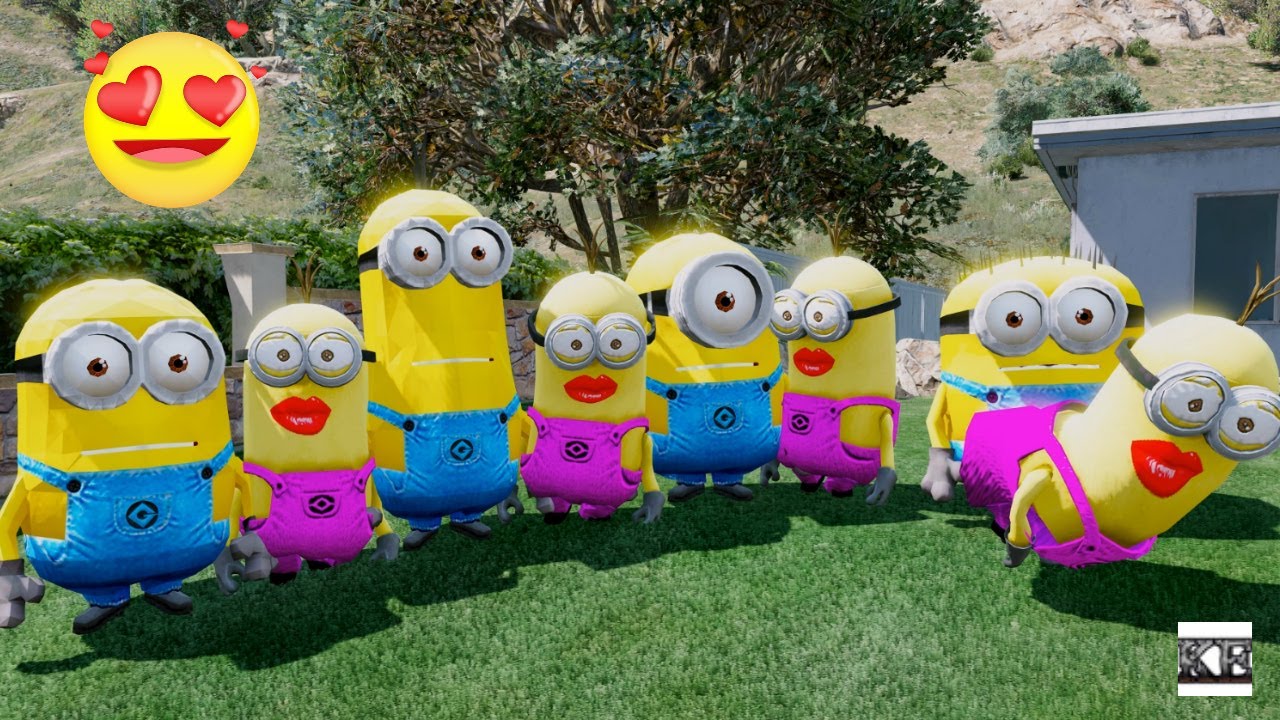 MINIONS GTA 5 REAL LIFE MOD#2 FIRST DATE WITH OUR GIRLFRIENDS (GTA 5 ...
