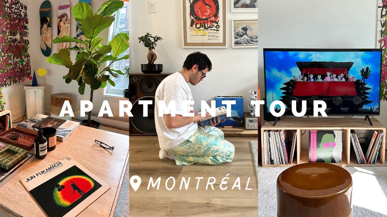Montreal Apartment Tour | Hi-Fi Vinyl Set Up, Mid-Century Modern ...