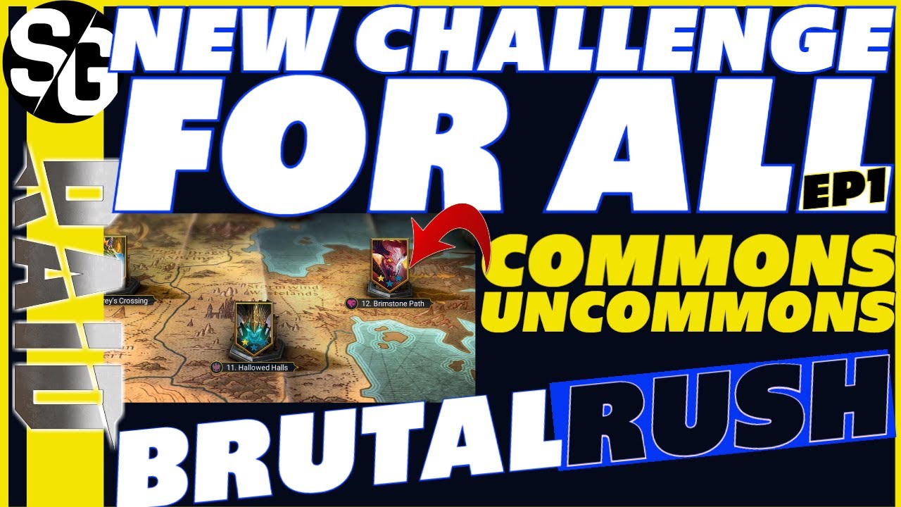 RAID SHADOW LEGENDS | JOIN THE NEW CHALLENGE | BRUTALRUSH with commons ...