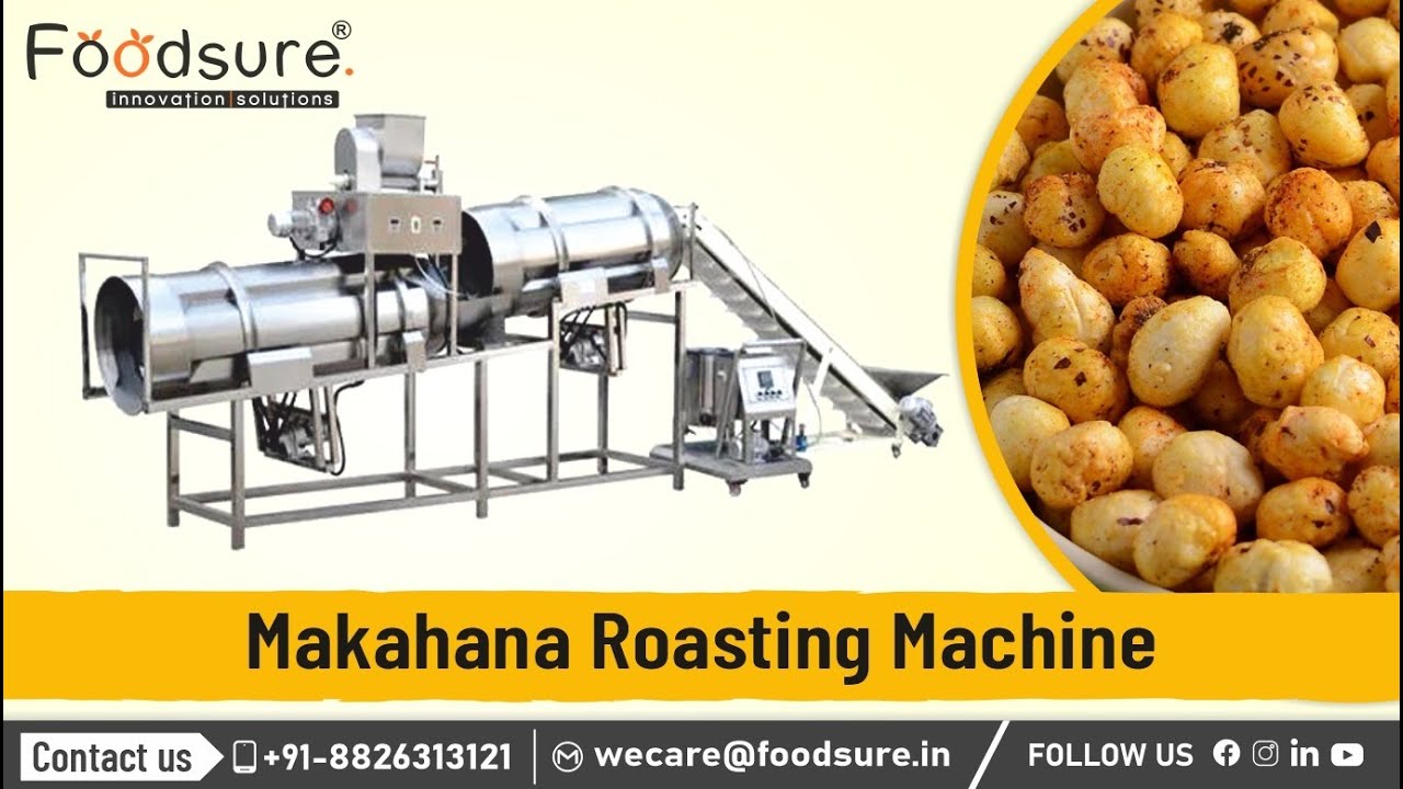 Makhana Roasting Machine | मखाना प्लांट | मखाना रोस्टर | Makhana ...