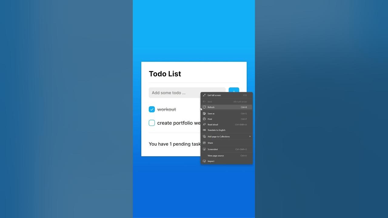 Todo List App Html Css And Javascriptb Html Htmlcss Javascript Websitedesign Programming