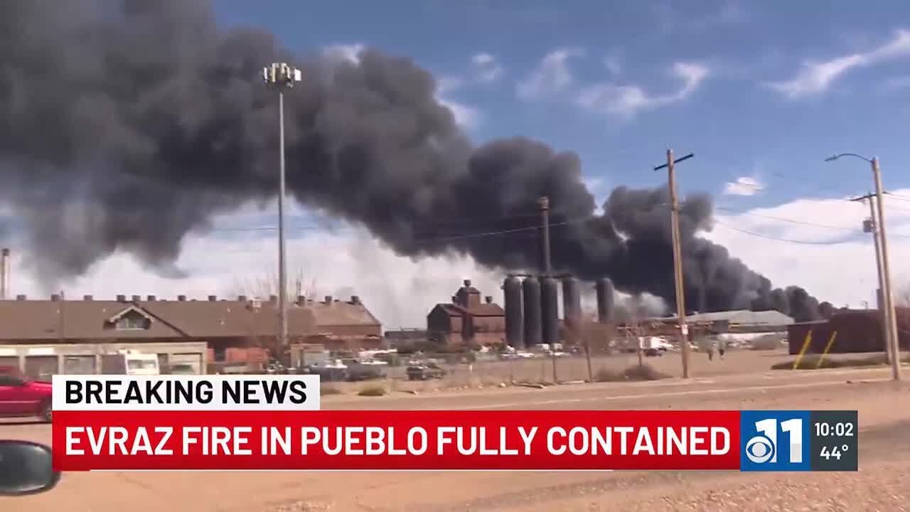 Evraz Steel Mill says they are operational following massive fire - YouTube