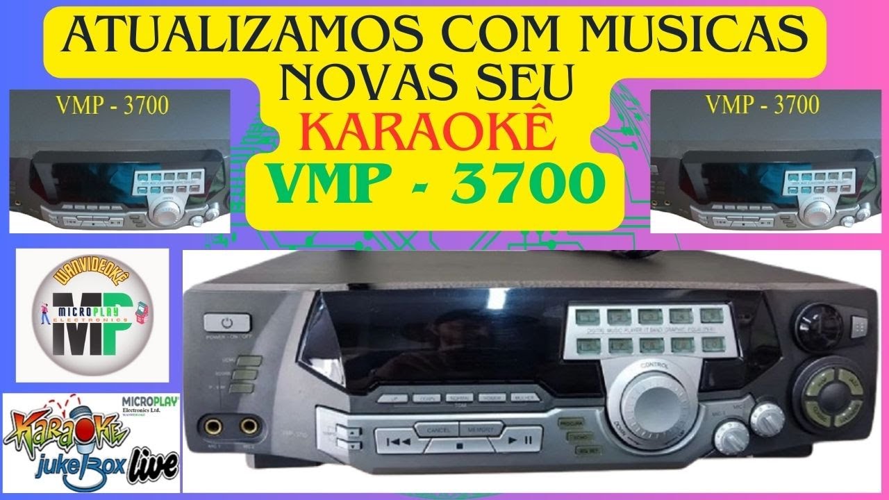 Atualizamos Com Musicas Novas e Modernizamos seu Videoke VMP - 3700 ou 3700 Plus - YouTube