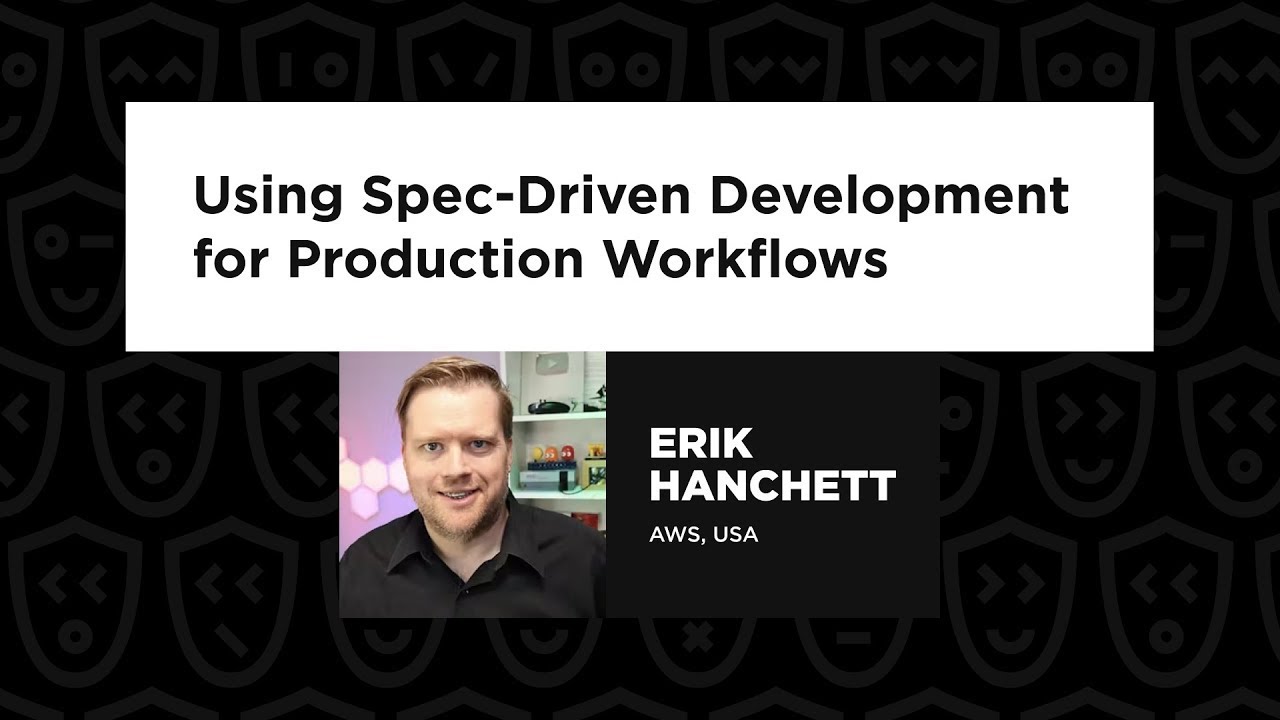 Using Spec Driven Development for Production Workflows - YouTube