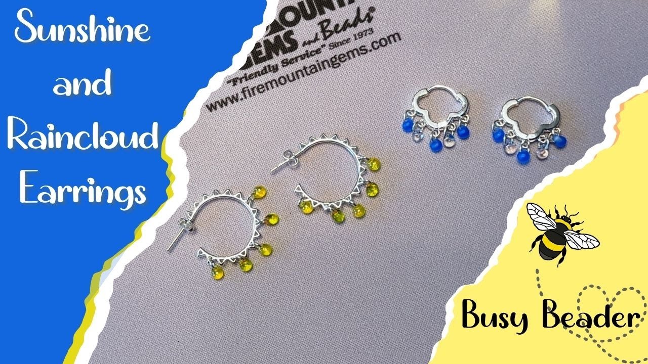 Earrings For Every Weather: Sun And Rain-inspired DIY! - YouTube