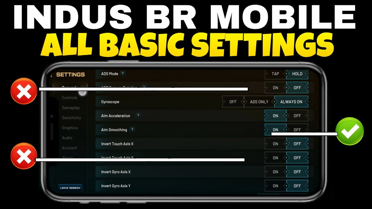 Indus mobile all basic and advance settings | Indus battle royale ...