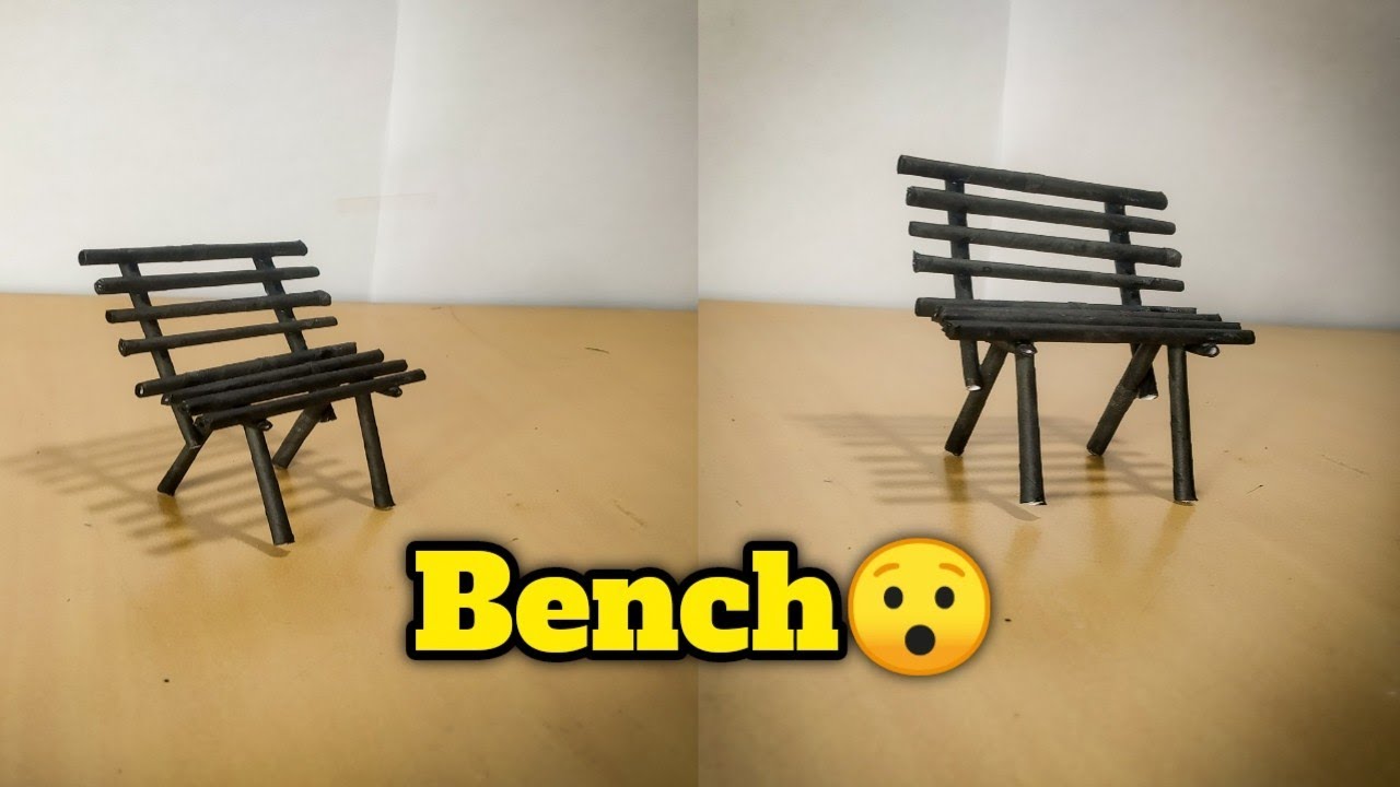 How To Make A Cardboard and Paper Bench 🪑#diy #cardboard #papercraft ...