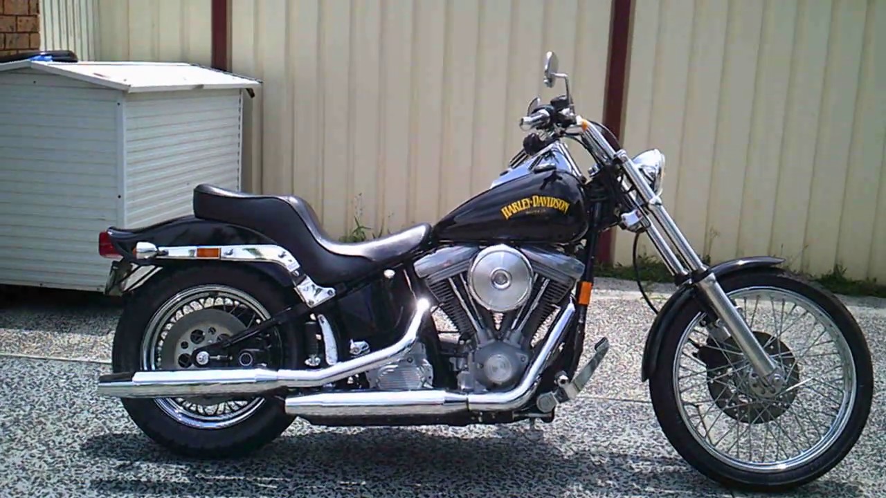 1999 Harley Davidson FXST Softail - YouTube
