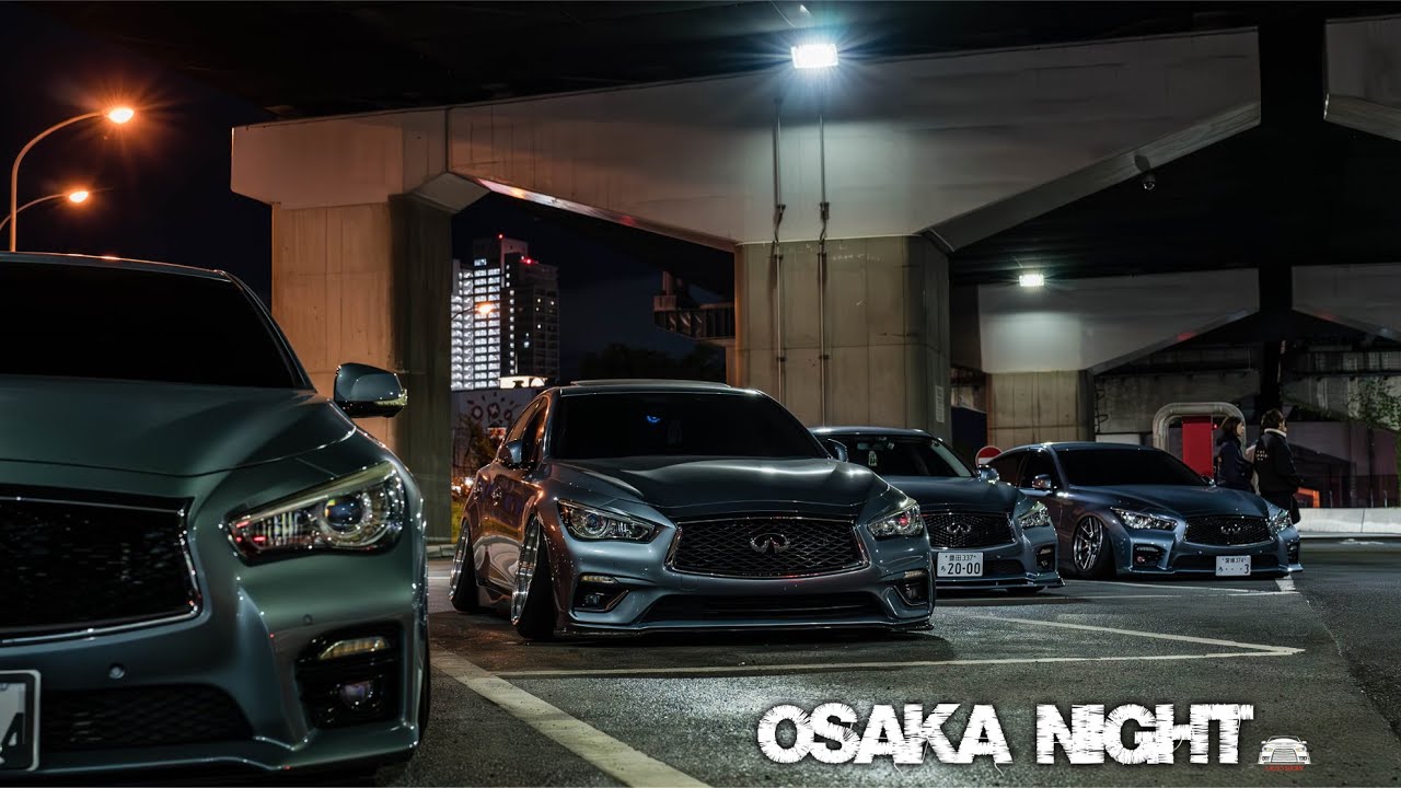 cinematic OSAKA NIGHT JDM,VIP,Stance, Shakotan Street Meet 2023.Oct.21 ...