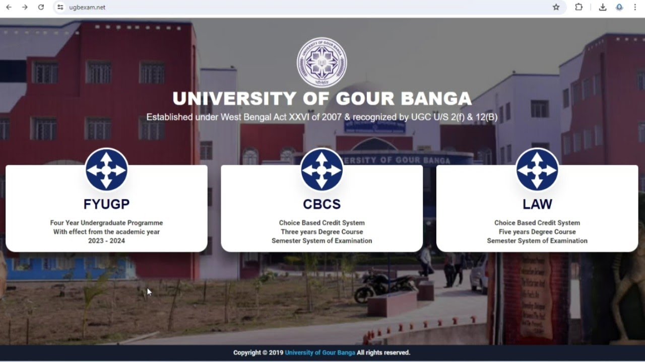 UGB 1st Semester Reassessment Step by Step 2024 @GourBangaAcademy - YouTube