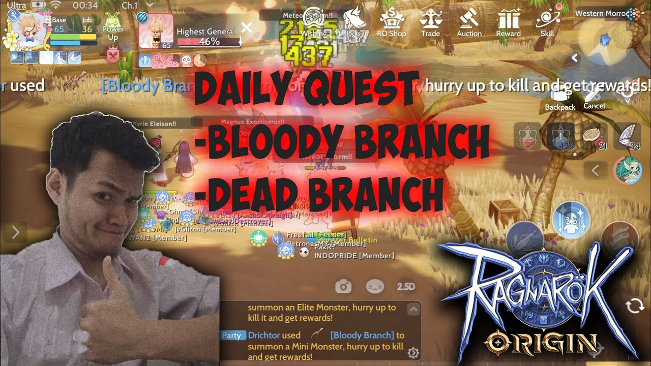 DAILY QUEST BB DB - (BLOODY BRANCH) (DEAD BRANCH) - RAGNAROK GLOBAL ...
