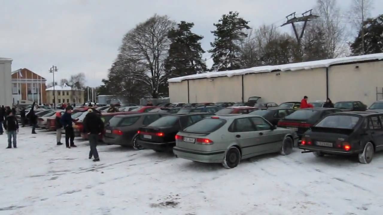 SAVE SAAB - Danish convoy supporting Saab, driving to Trollhättan ...