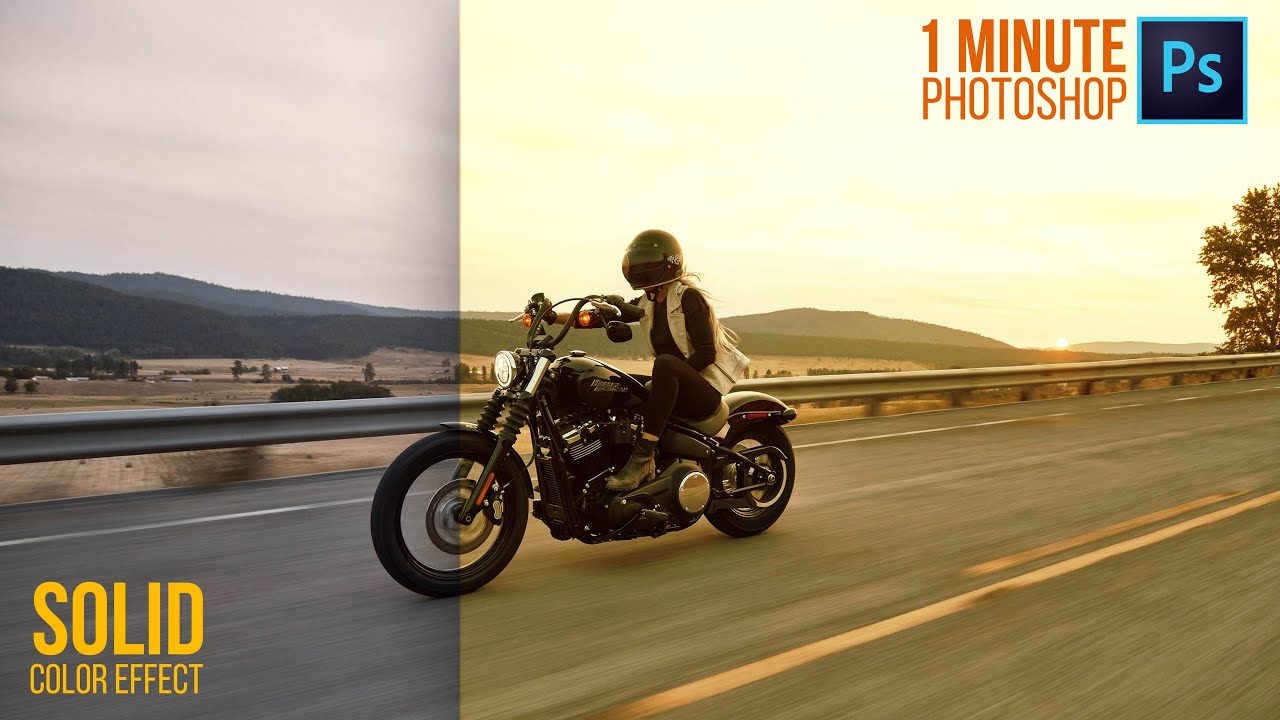 Dramatic Color Effect Using Solid Colors | 1-Minute Photoshop Tutorial ...