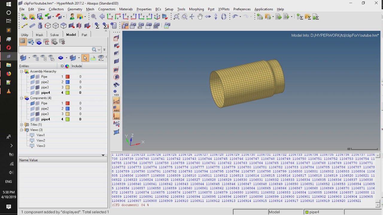 Hypermesh Automation Tutorial | Basic | 4 | hm_getvalue - YouTube