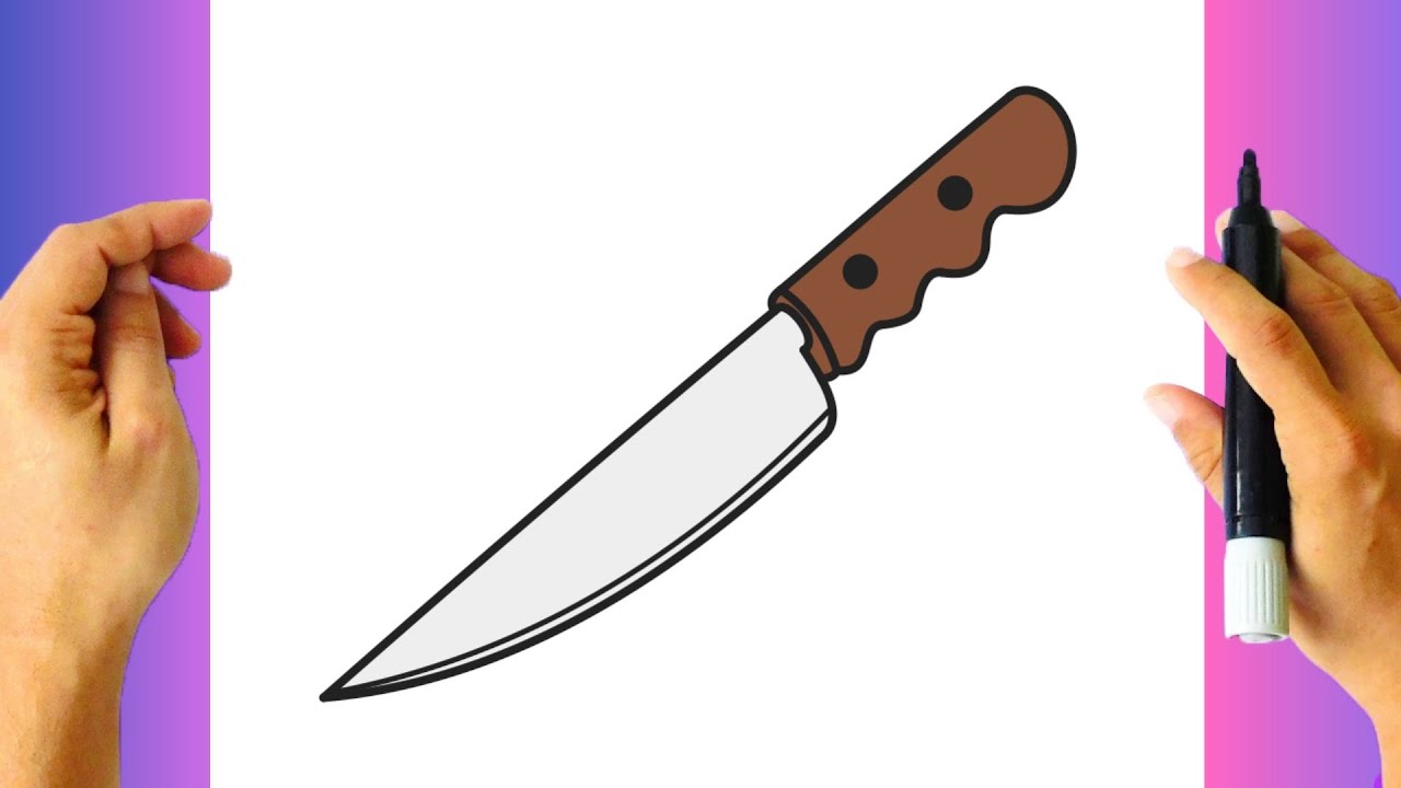 HOW TO DRAW KNIFE - YouTube