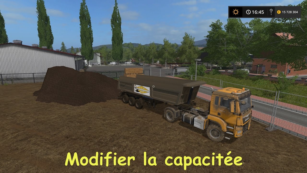 [FS17] Tuto changer capacitée et mettre de la terre sur la map - YouTube