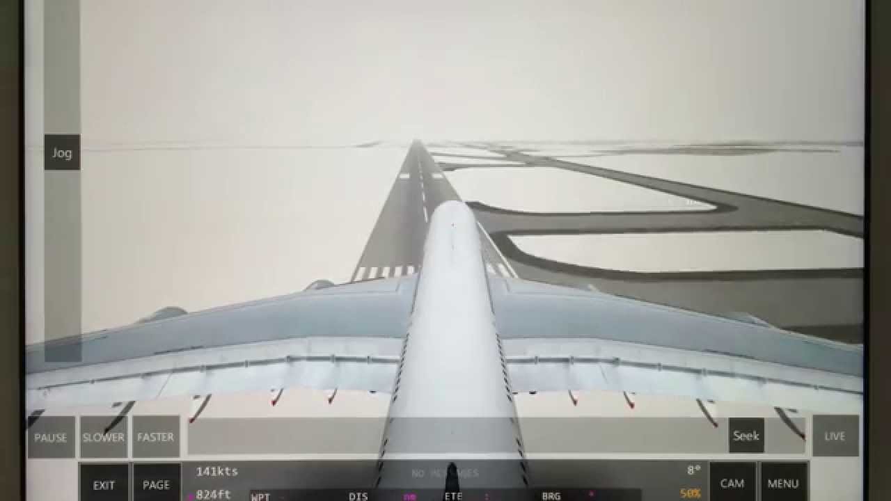 Crosswind Landing Under Low Visibility (Infinite Flight) HD - YouTube