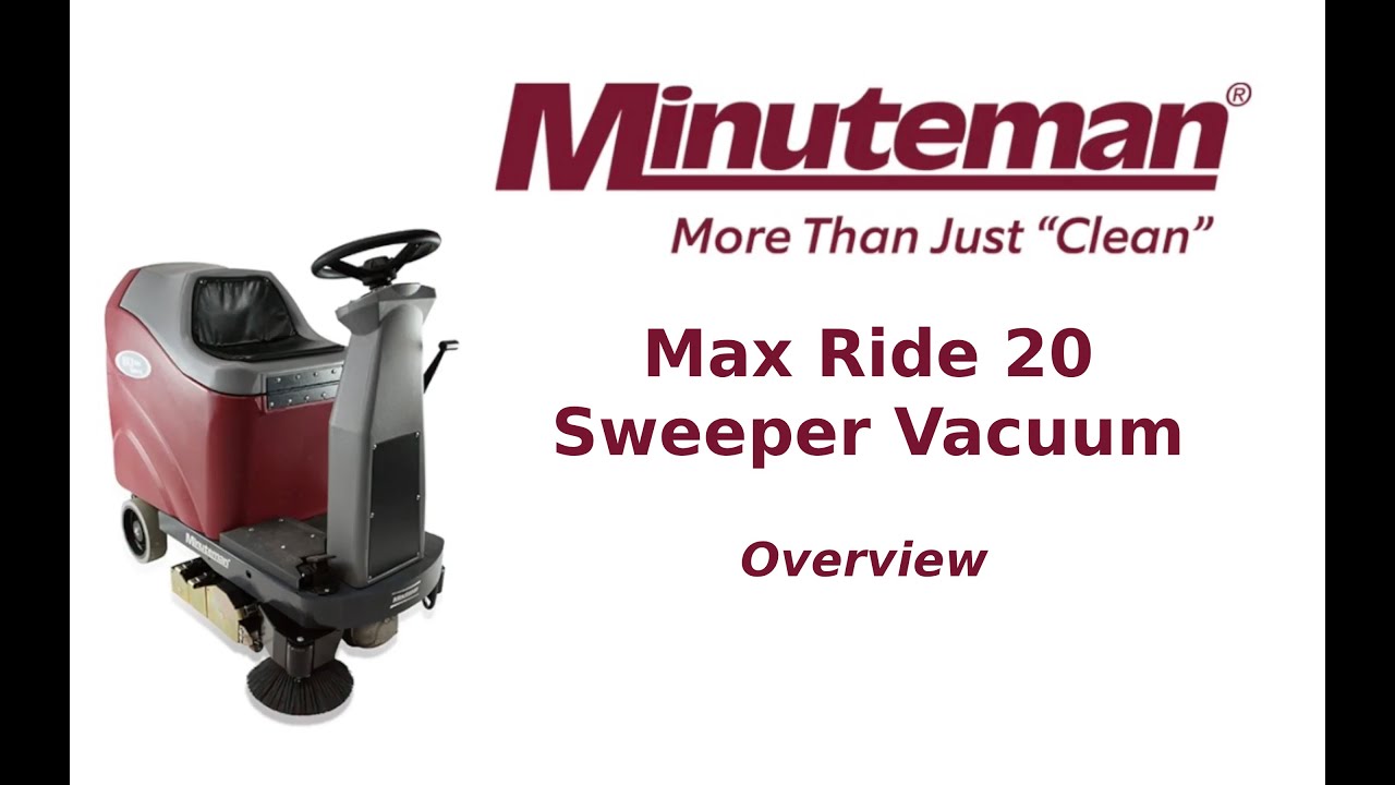 Minuteman's Max Ride 20 Sweeper Vacuum - Overview - YouTube
