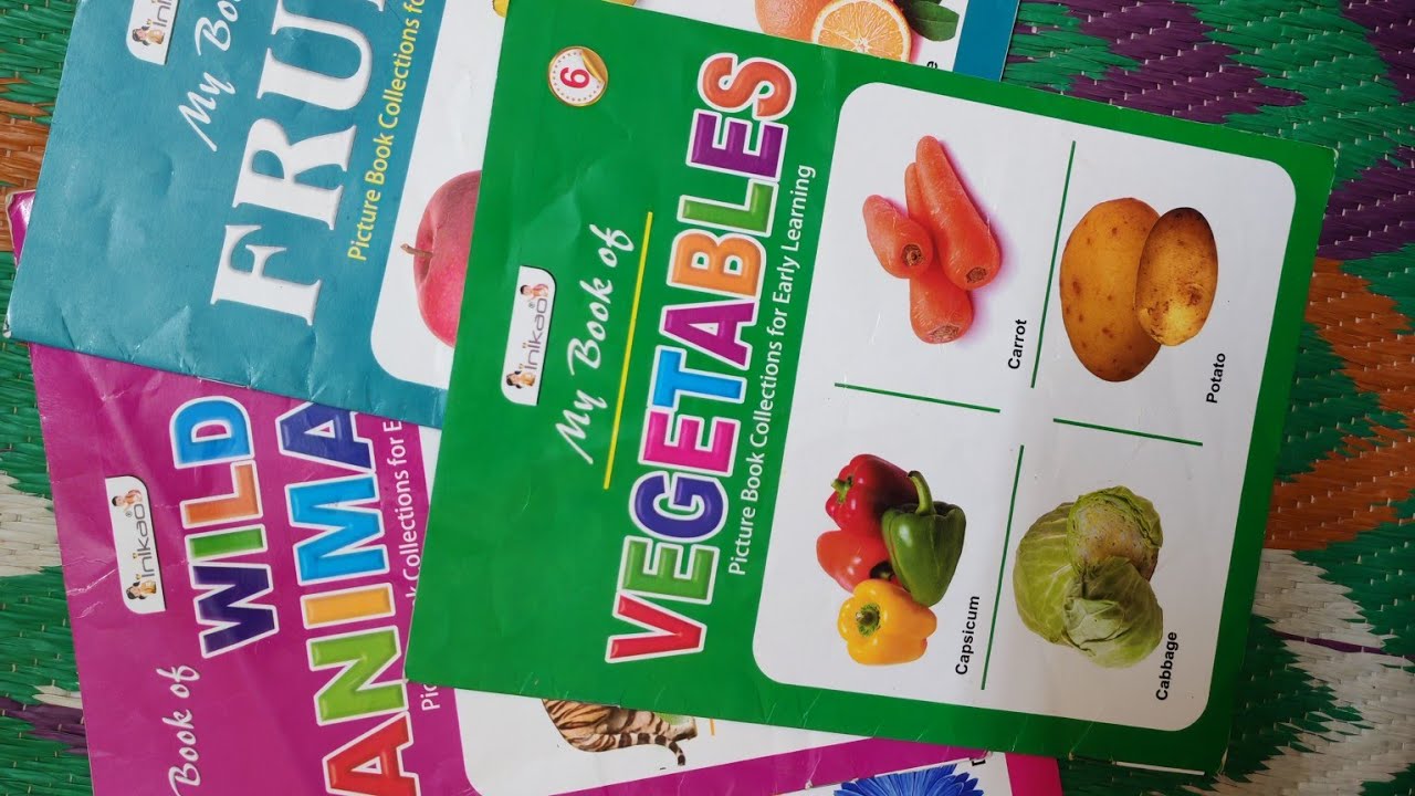 english alphabets!!हिंदी वर्णनमला!! नर्सरी book!! fruits and vegetable ...