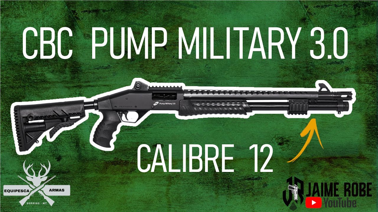 PUMP MILITARY 3.0 19" FULL COM ACESSÓRIOS - CALIBRE 12 - YouTube