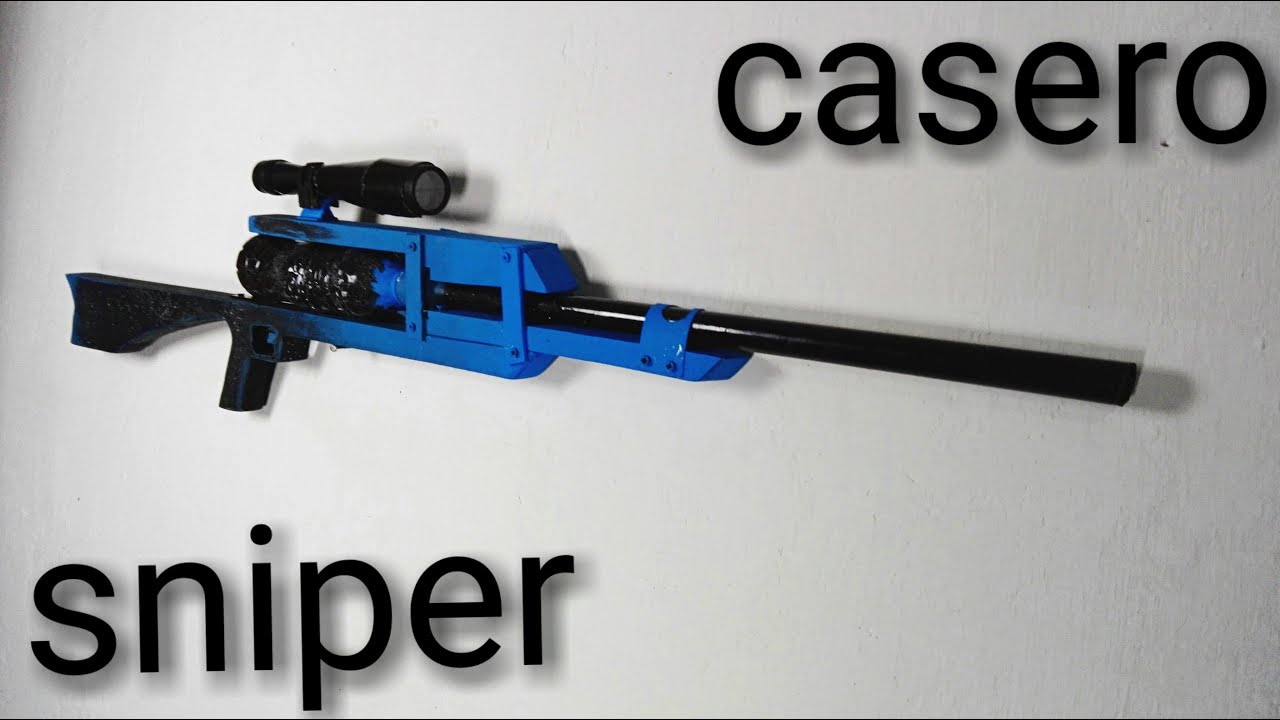 como hacer rifle de francotirador casero [sniper de combustion]🔴(how to ...
