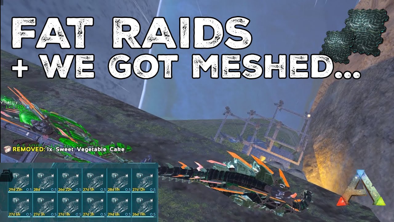 HUGE Raids, Getting MESHED and GOING SOLO - ARK - YouTube