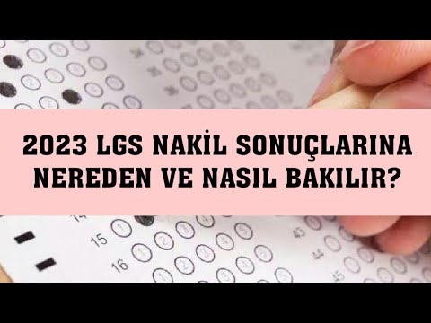 2023 LGS Nakil Sonuçlarına Nereden ve Nasıl Bakılır?