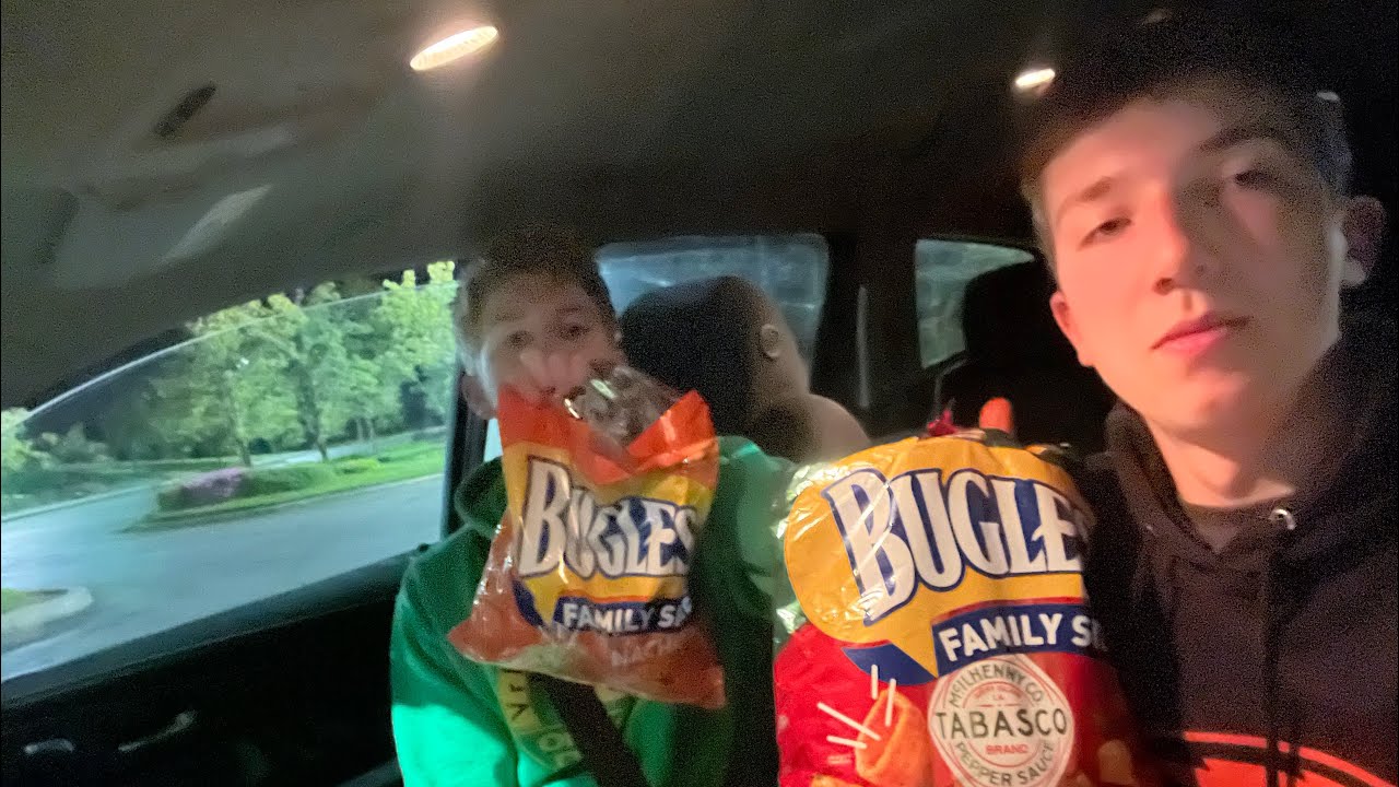 Trying new Bugles chip flavor - YouTube