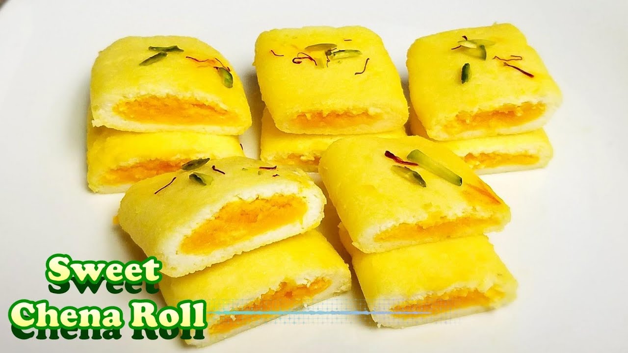 Navratri Special (नवरात्री में बनाये अनोखा मिठाई )- Chena /Paneer Roll ...