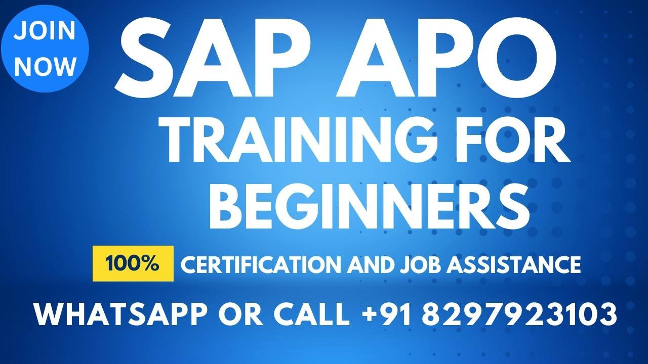 SAP APO SAP APO Training Videos for beginners Call or What's App +91 ...