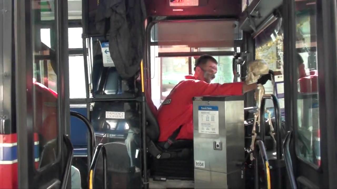 Psycho City Bus Driver Disrupts Scientology Protest - YouTube